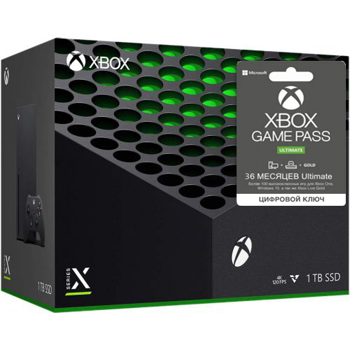 Купить Microsoft Xbox Series X 1Tb + Xbox Game Pass Ultimate (36 ...