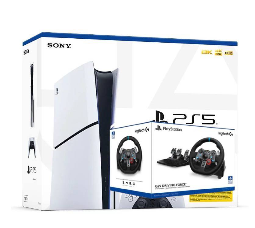Купить Sony PlayStation 5 Slim 1Tb + Руль и педали Logitech G29 в Киеве ...