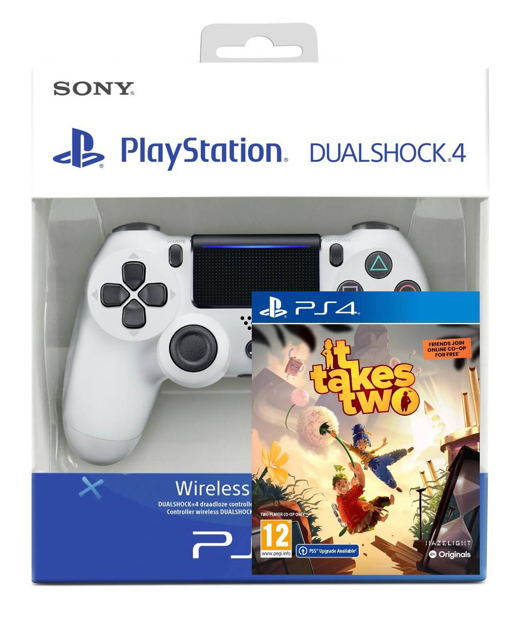 Купить It Takes Two + Sony DualShock 4 Version 2 (white) для PS4 в ...
