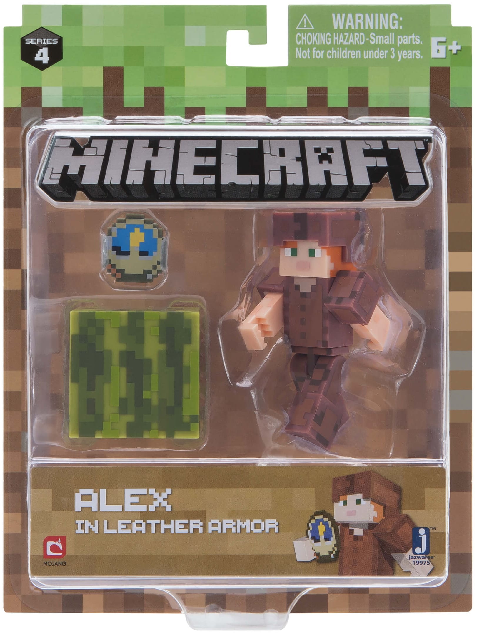 ≡ Игровая фигурка Minecraft Alex in Leather Armor серия 4 (19975M ...