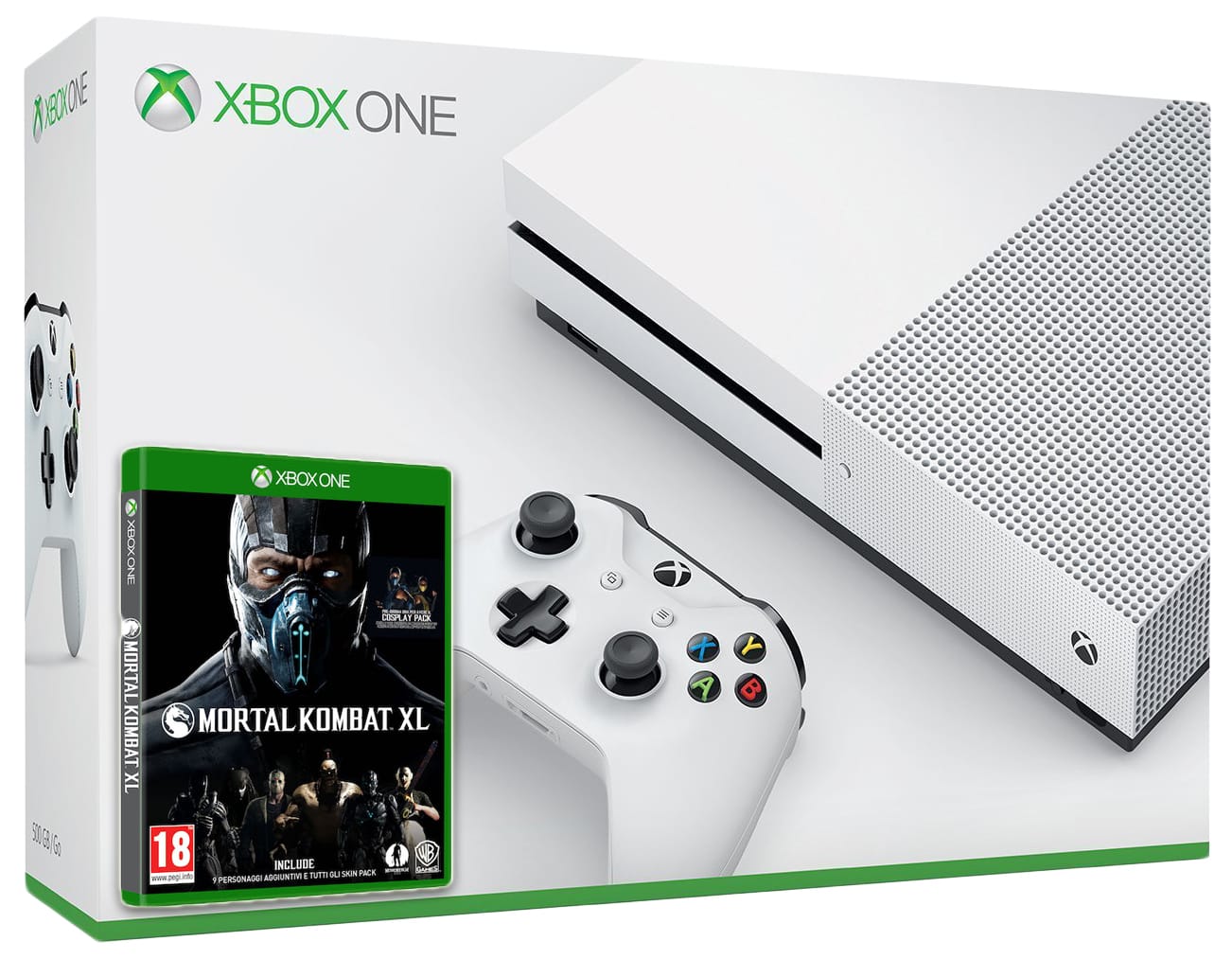 ≡ Microsoft Xbox One S 1Tb White + Mortal Kombat XL (русская версия ...