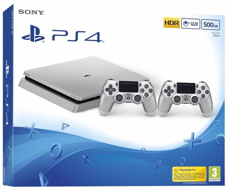 ≡ Игровая консоль Sony Playstation 4 Slim 500Gb Silver + DualShock 4 ...