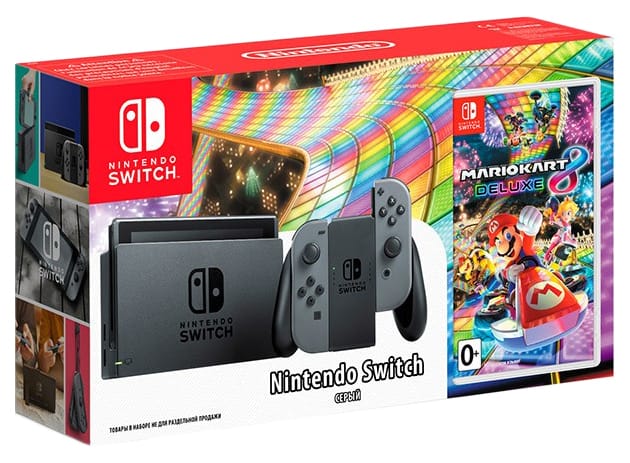 Купить Nintendo Switch Gray + Mario Kart 8 Deluxe в Киеве с доставкой ...