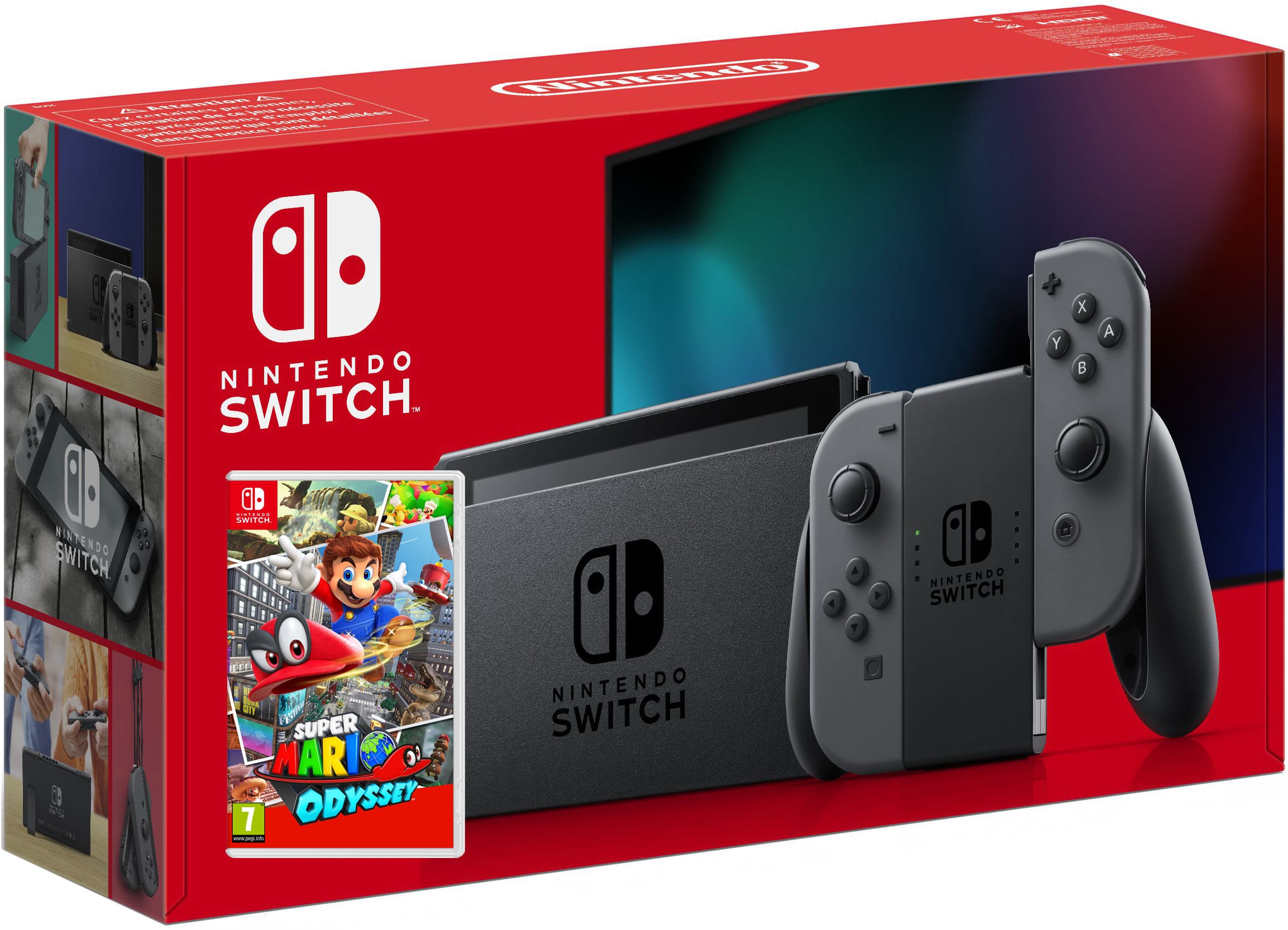 Купить Nintendo Switch Gray (Upgraded) + Super Mario Odyssey в Киеве с ...