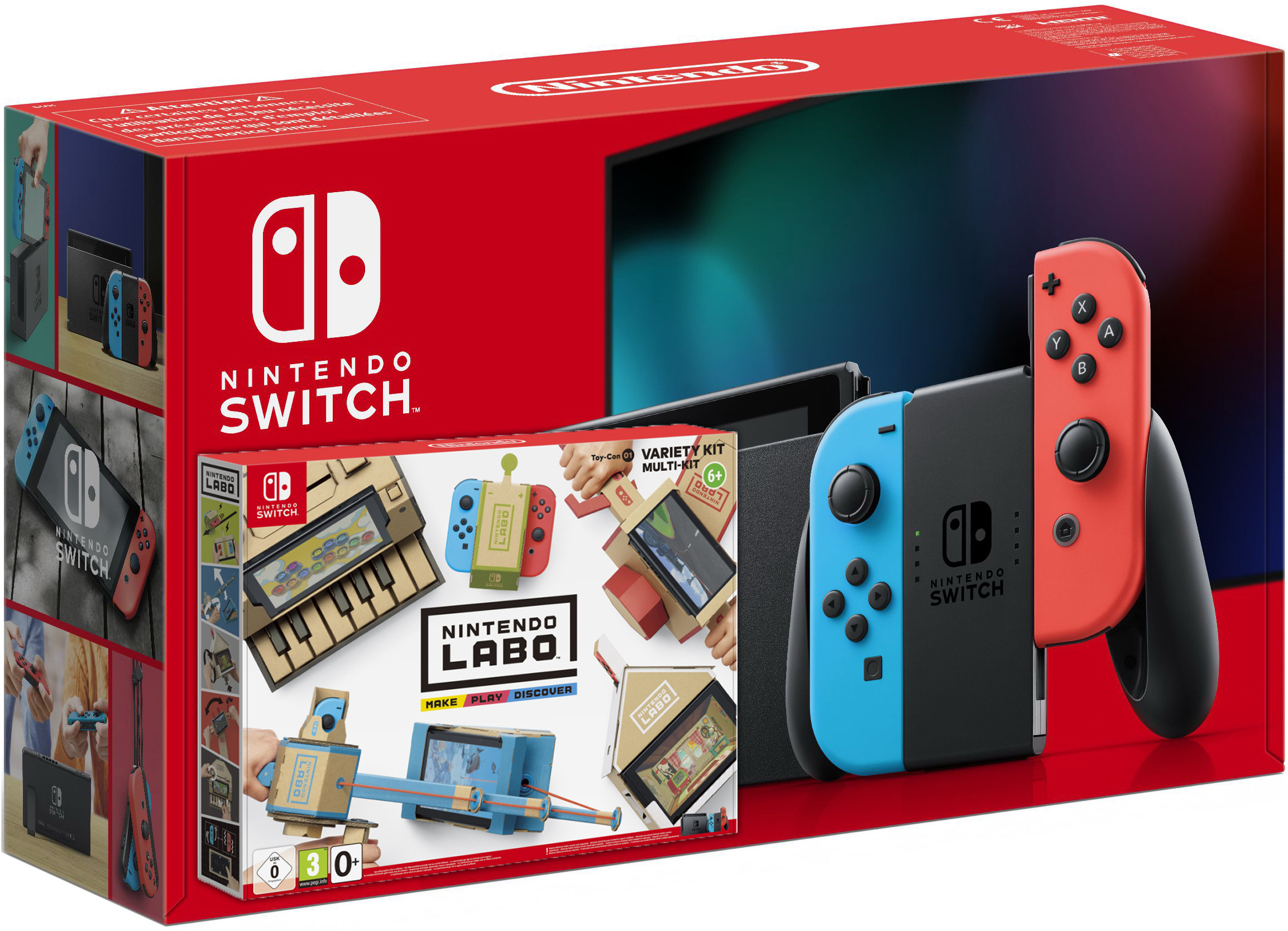 ≡ Nintendo Switch Neon Blue-Red (Upgraded version) + Nintendo Labo ...