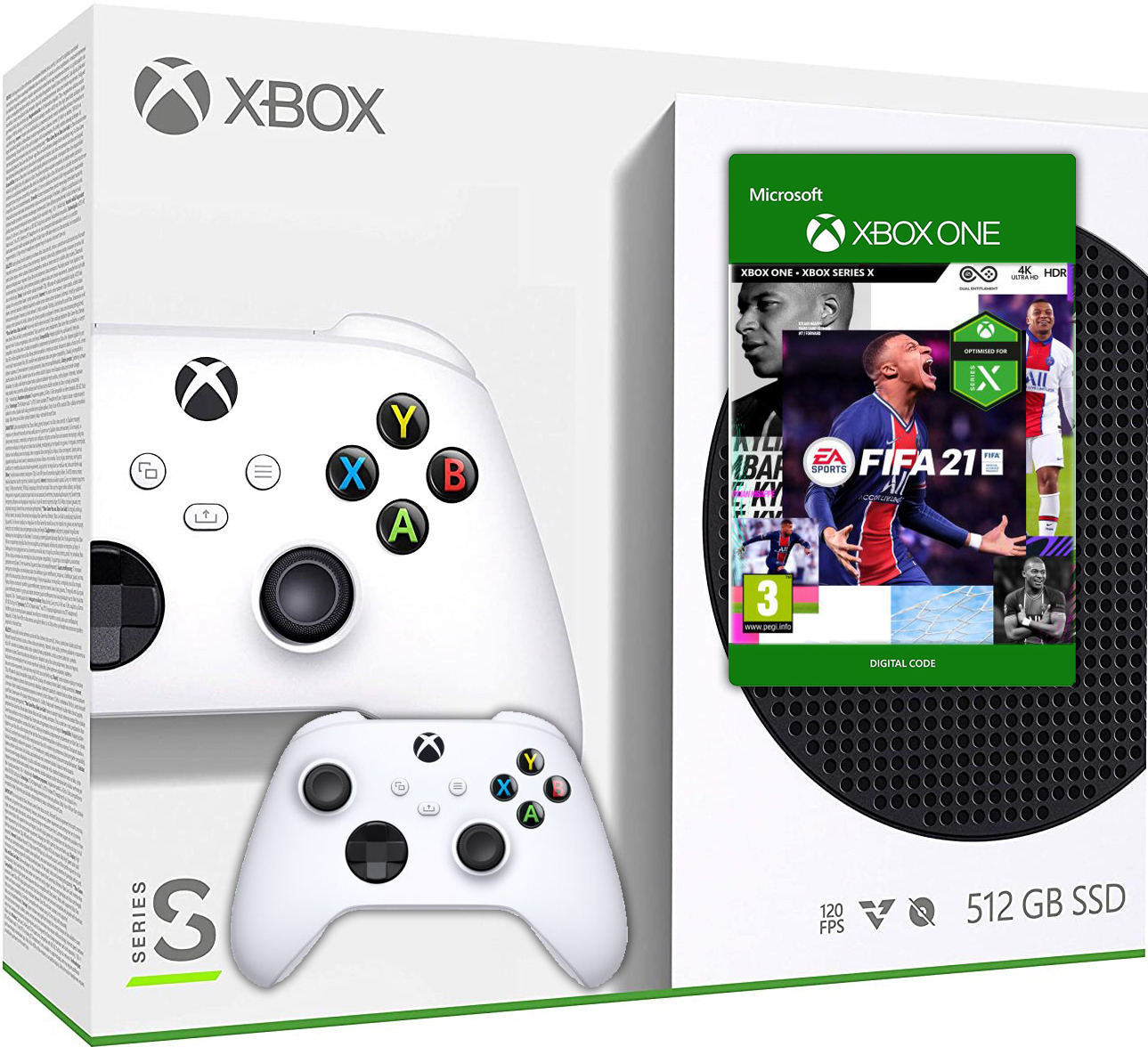 ≡ Microsoft Xbox Series S 512Gb + FIFA 21 (російська версія) + дод ...
